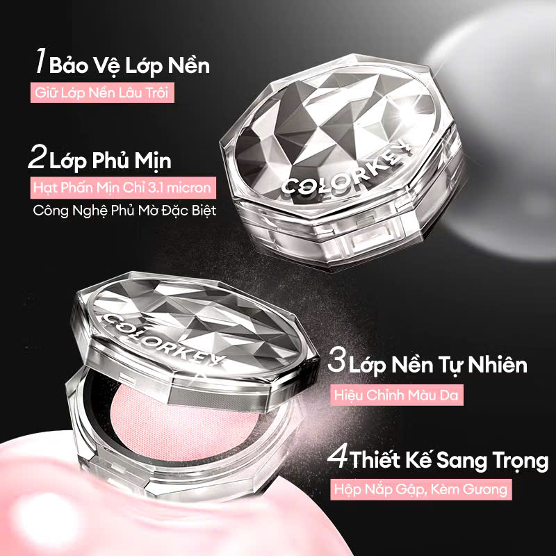 Phấn Phủ Dạng Bột COLORKEY Siêu Mịn Giúp Lớp Trang Điểm Tự Nhiên 8g ...
