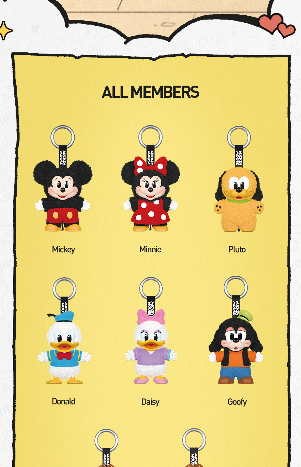 POP MART Mickey Family Cute Together Keychain Series Figures | Shopee ...
