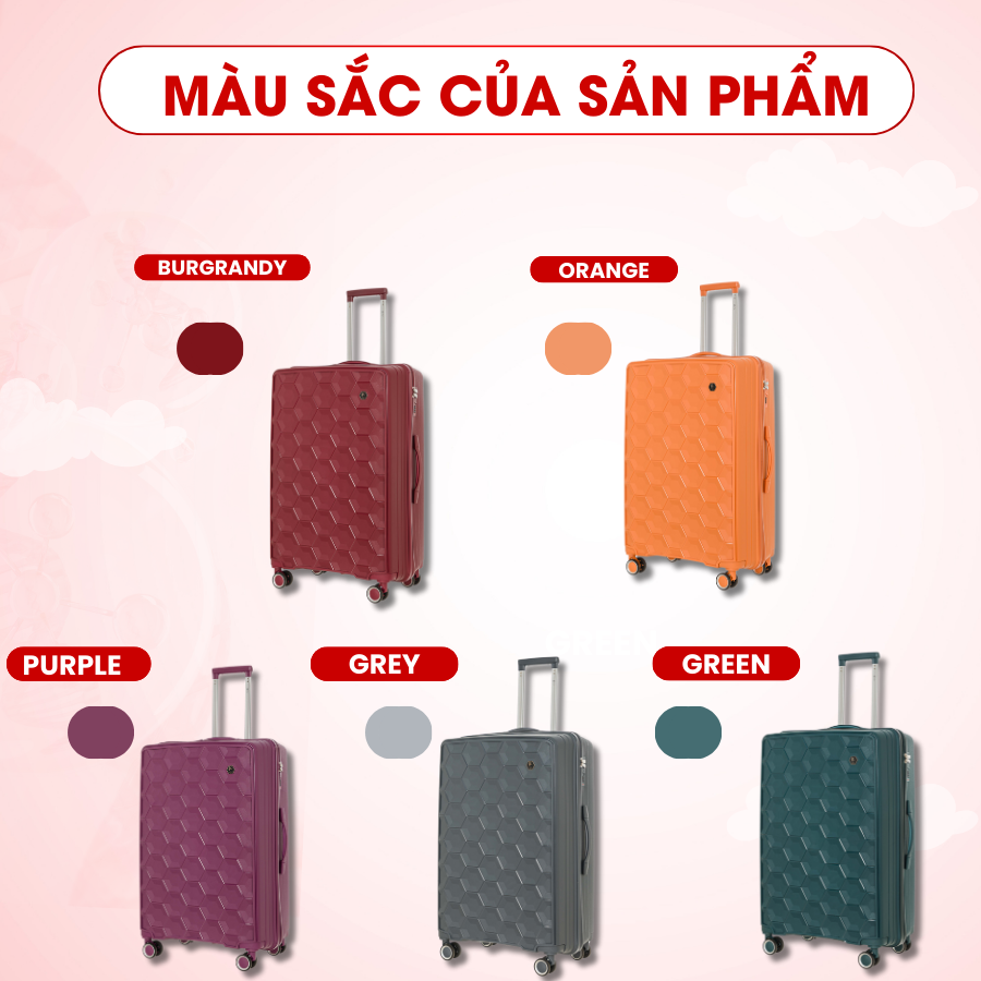 [TẶNG TÚI TRỐNG 0Đ] Vali KUME - KIGIN HACHI KG812, SIZE 20/24 - Nhựa ...