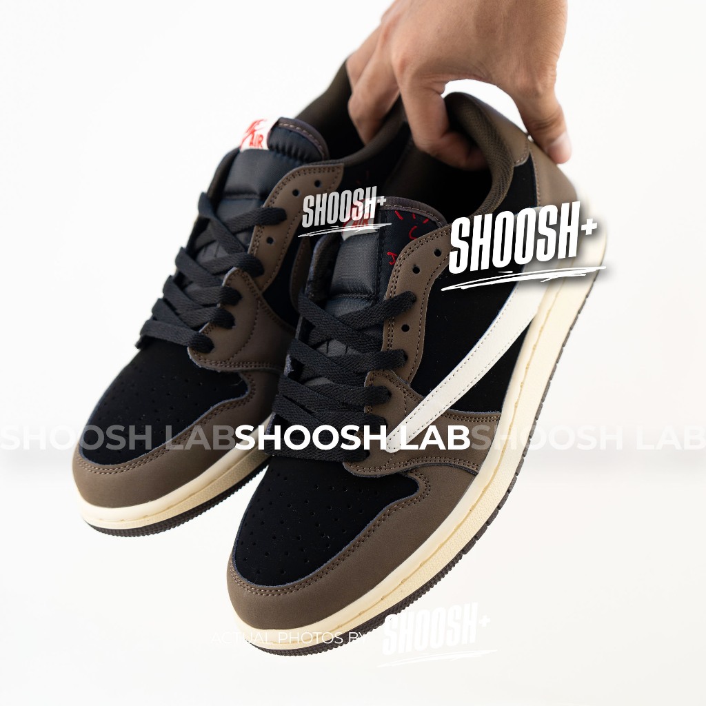 Giày Thể Thao J1 Travis Scott Fragmented Olive Mocha Cổ Thấp Cho Cả Nam ...