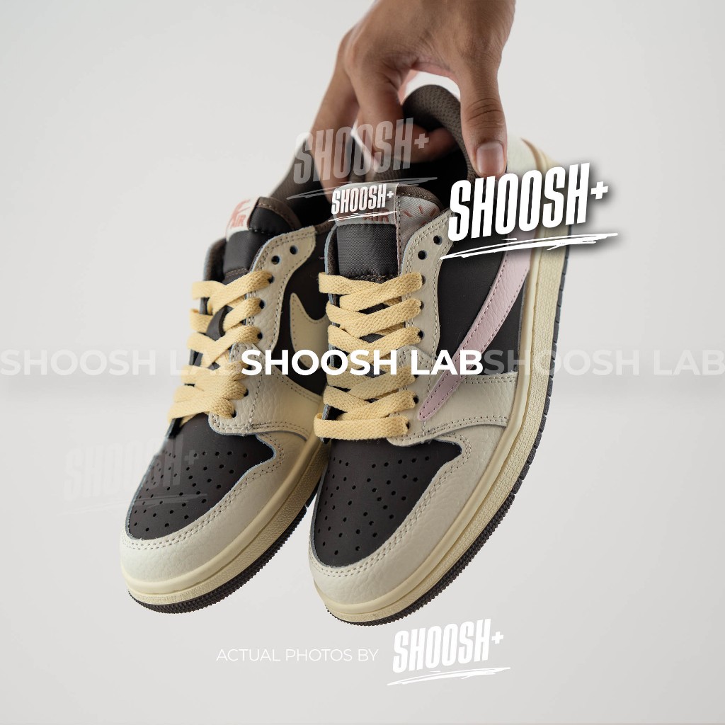 Giày Thể Thao J1 Travis Scott Fragmented Olive Mocha Cổ Thấp Cho Cả Nam ...