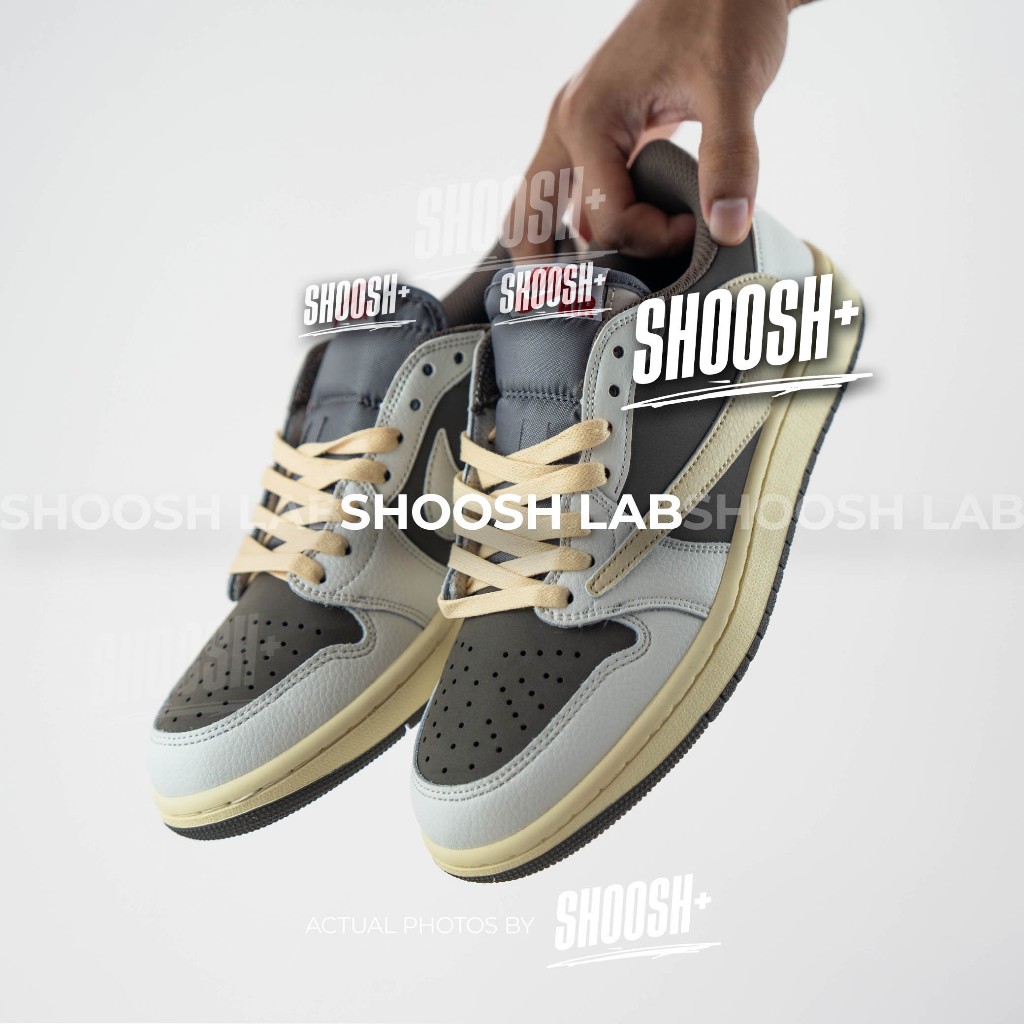 Giày Thể Thao J1 Travis Scott Fragmented Olive Mocha Cổ Thấp Cho Cả Nam ...