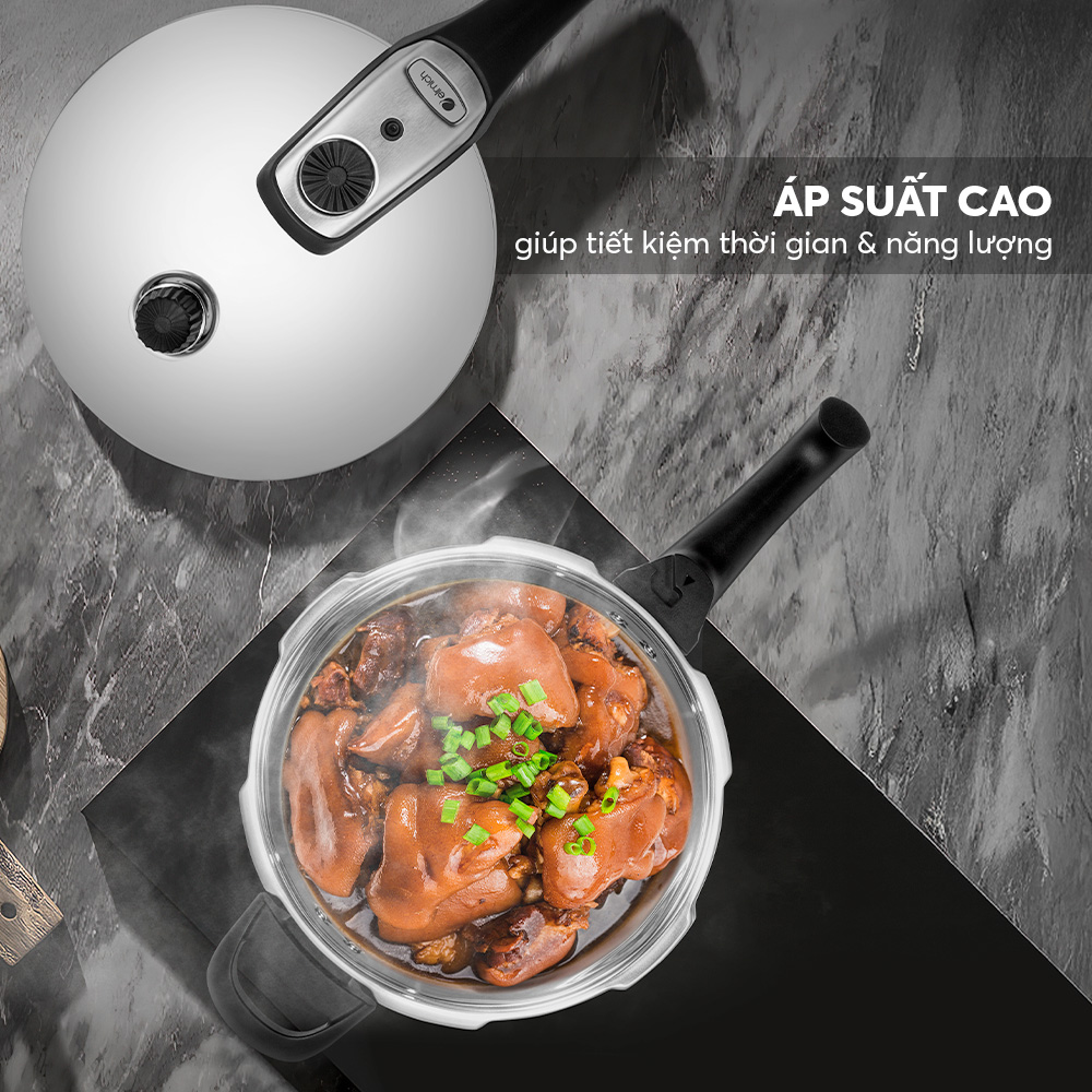 Nồi Áp Suất Đun Từ Inox 304 ELMICH EL-3369 4L-20cm/ EL-3371 5,5L - 22cm / EL-8278 5L-22cm ...
