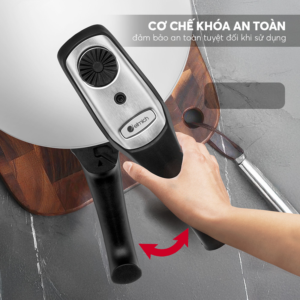 Nồi Áp Suất Đun Từ Inox 304 ELMICH EL-3369 4L-20cm/ EL-3371 5,5L - 22cm / EL-8278 5L-22cm ...