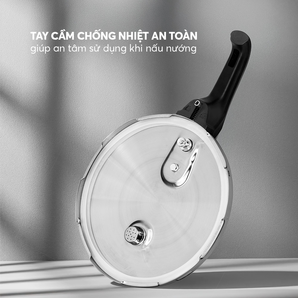 Nồi Áp Suất Đun Từ Inox 304 ELMICH EL-3369 4L-20cm/ EL-3371 5,5L - 22cm / EL-8278 5L-22cm ...
