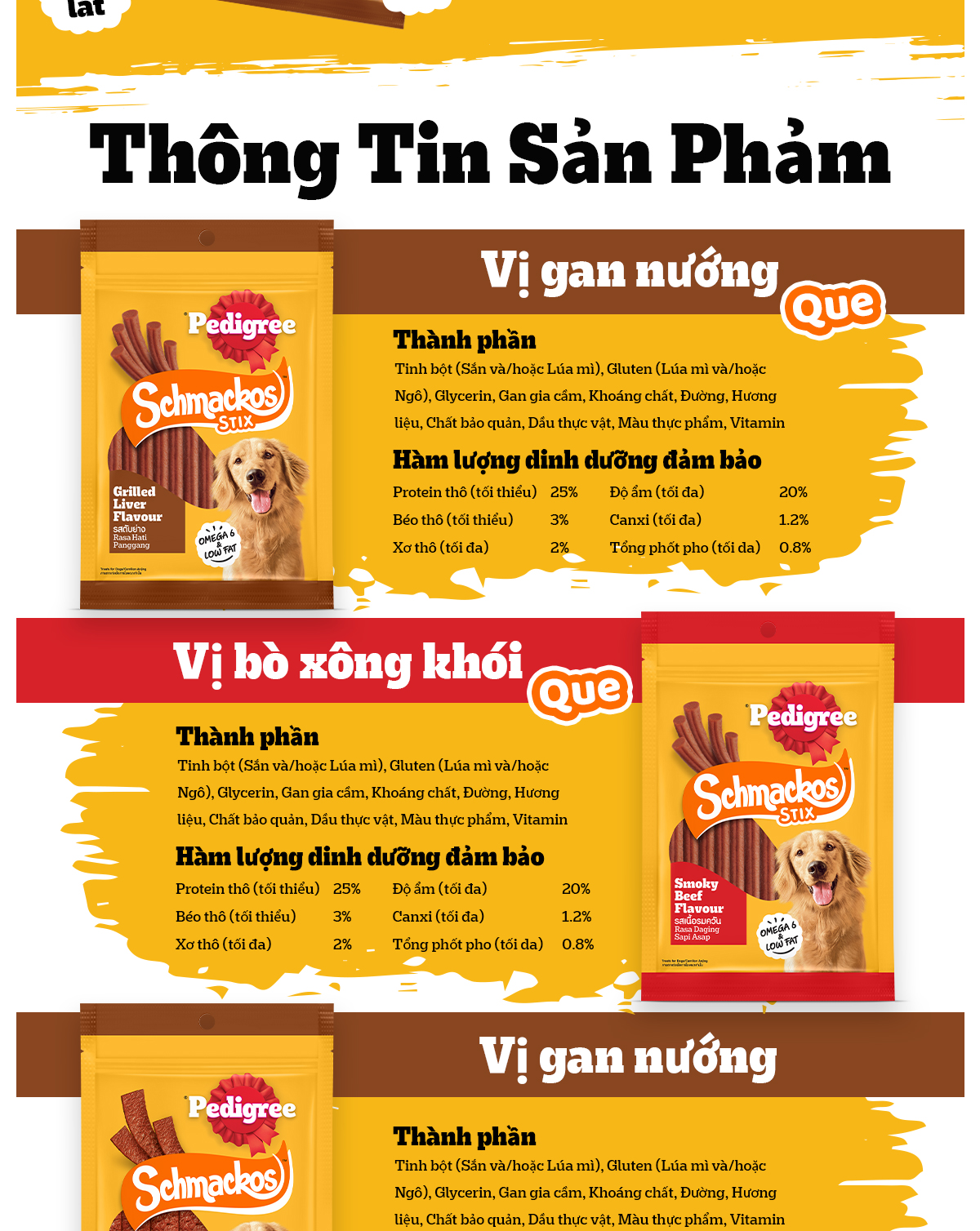 Pedigree Schmackos Bánh thưởng cho chó 70g (3 gói) | Shopee Việt Nam