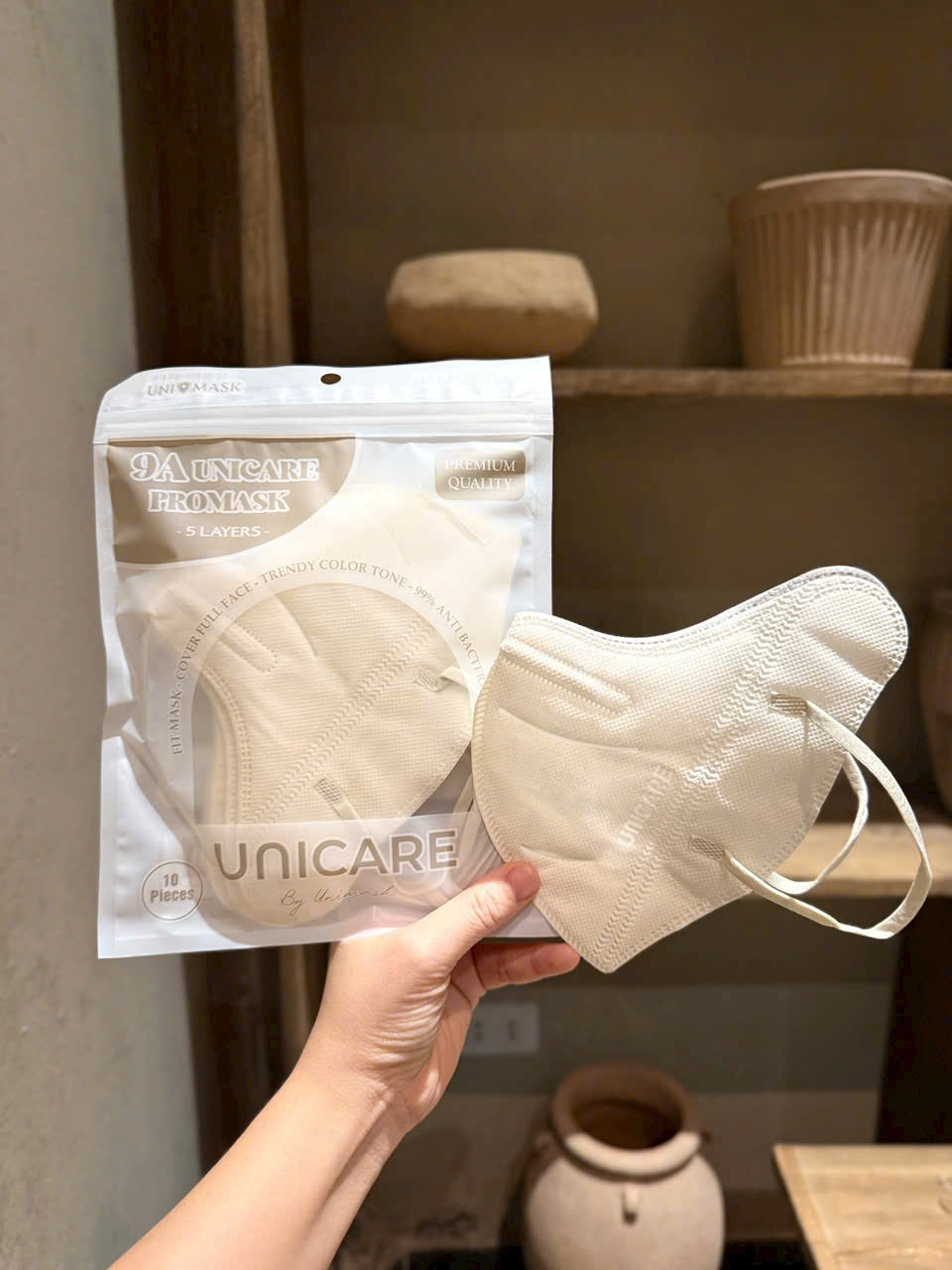 [Sỉ 100 Cái] Khẩu Trang 9A Unicare 5 Lớp Lọc, che kín mặt, chống nắng gò má và bụi mịn kháng ...