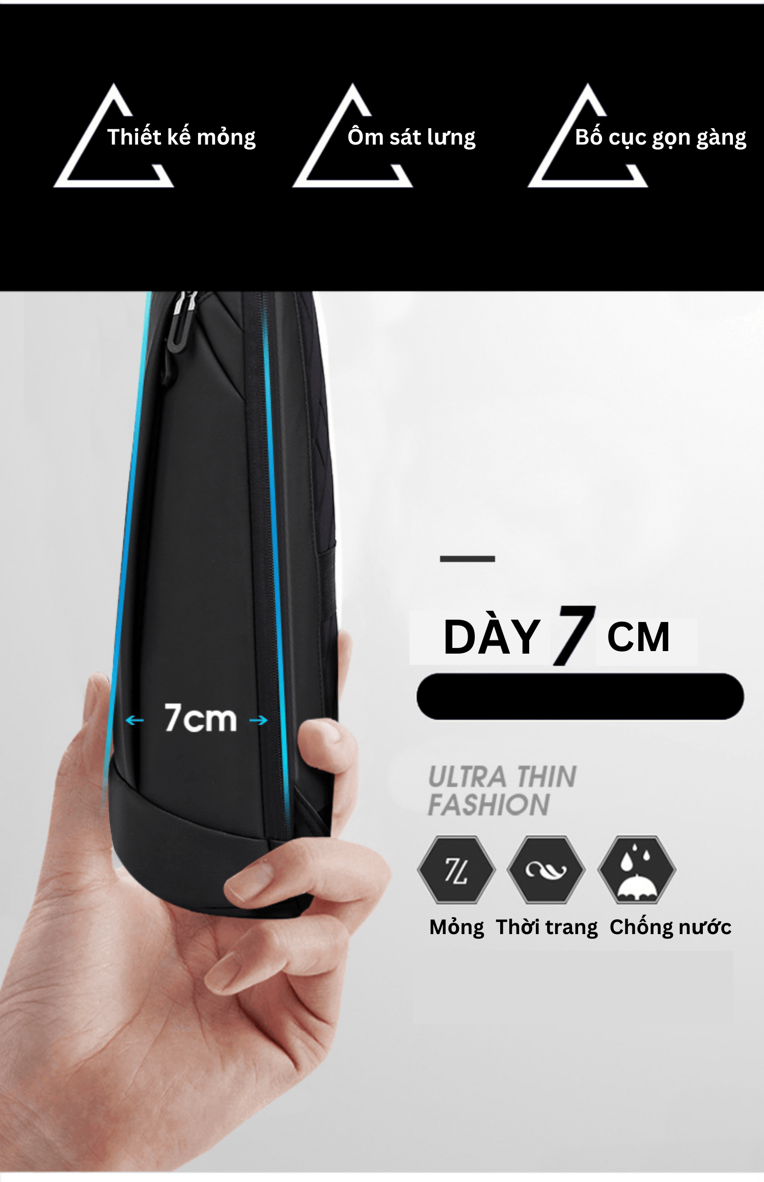 [Loại 1] Balo Đựng Laptop Siêu Nhẹ GENOO Chất Liệu Microfiber Cao Cấp ...
