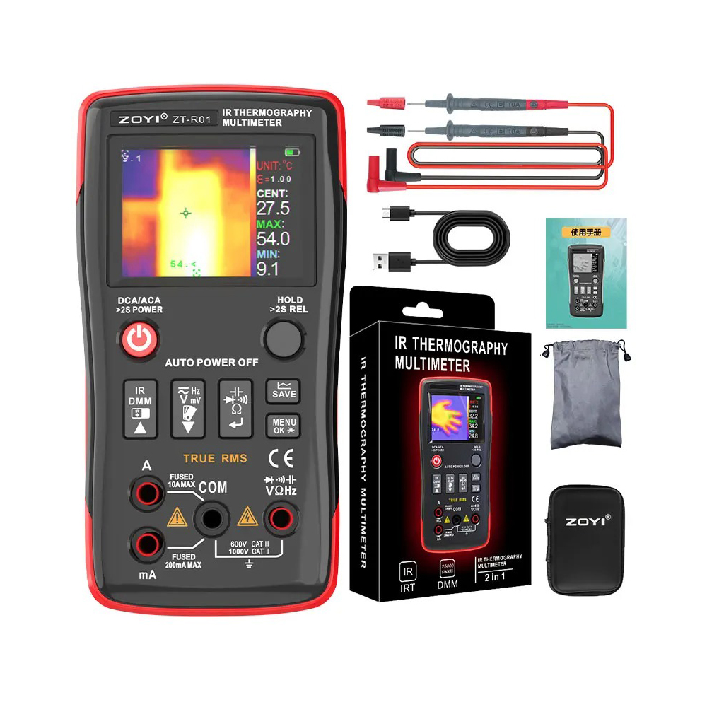 Đồng hồ vạn năng hồng ngoại Zoyi ZT-R01, màn hình TFT 2.4 inch,dải ...