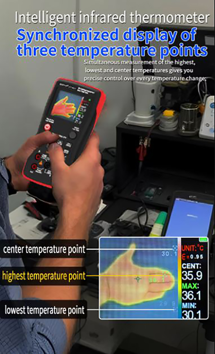 Đồng hồ vạn năng hồng ngoại Zoyi ZT-R01, màn hình TFT 2.4 inch,dải ...