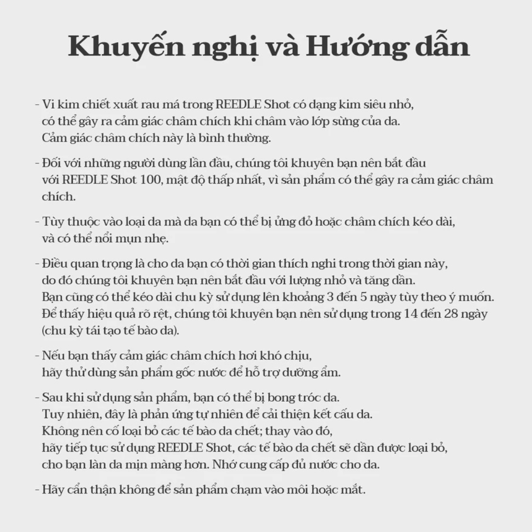 [KOL] - Tinh chất vi kim VT REEDLE SHOT 50/100/300/700 | Shopee Việt Nam