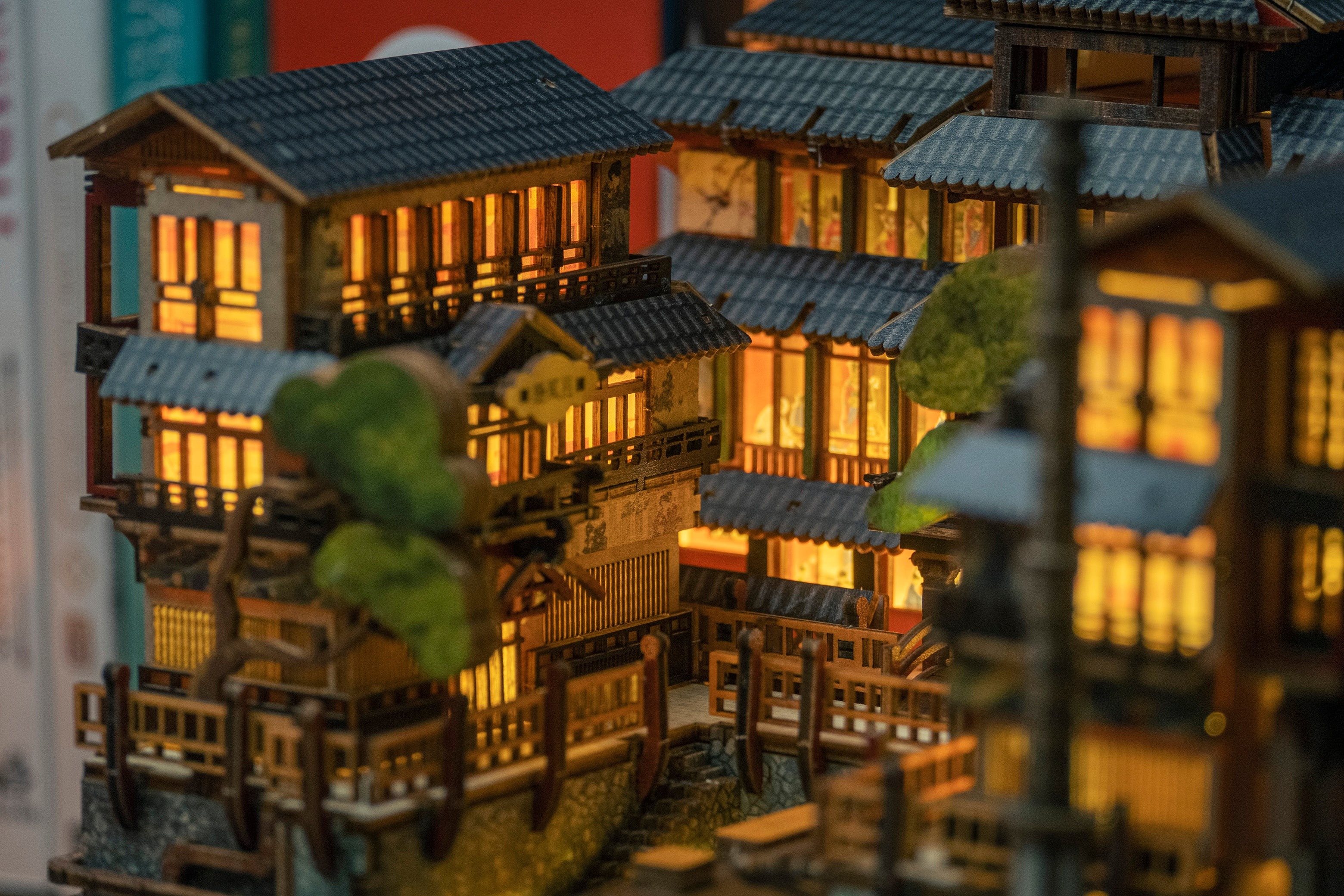 Mô hình diy Halom book nook Nhà tắm nước nóng Ginzan Onsen m ới ...