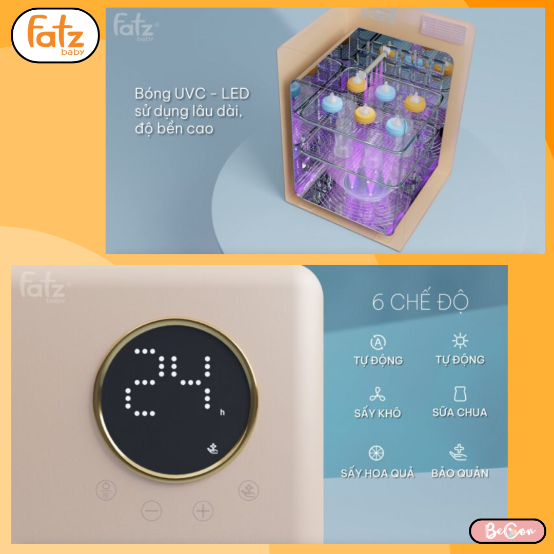 Máy tiệt trùng sấy khô UVC Anion Fatz baby KING 2 FB4799BT dung tích ...
