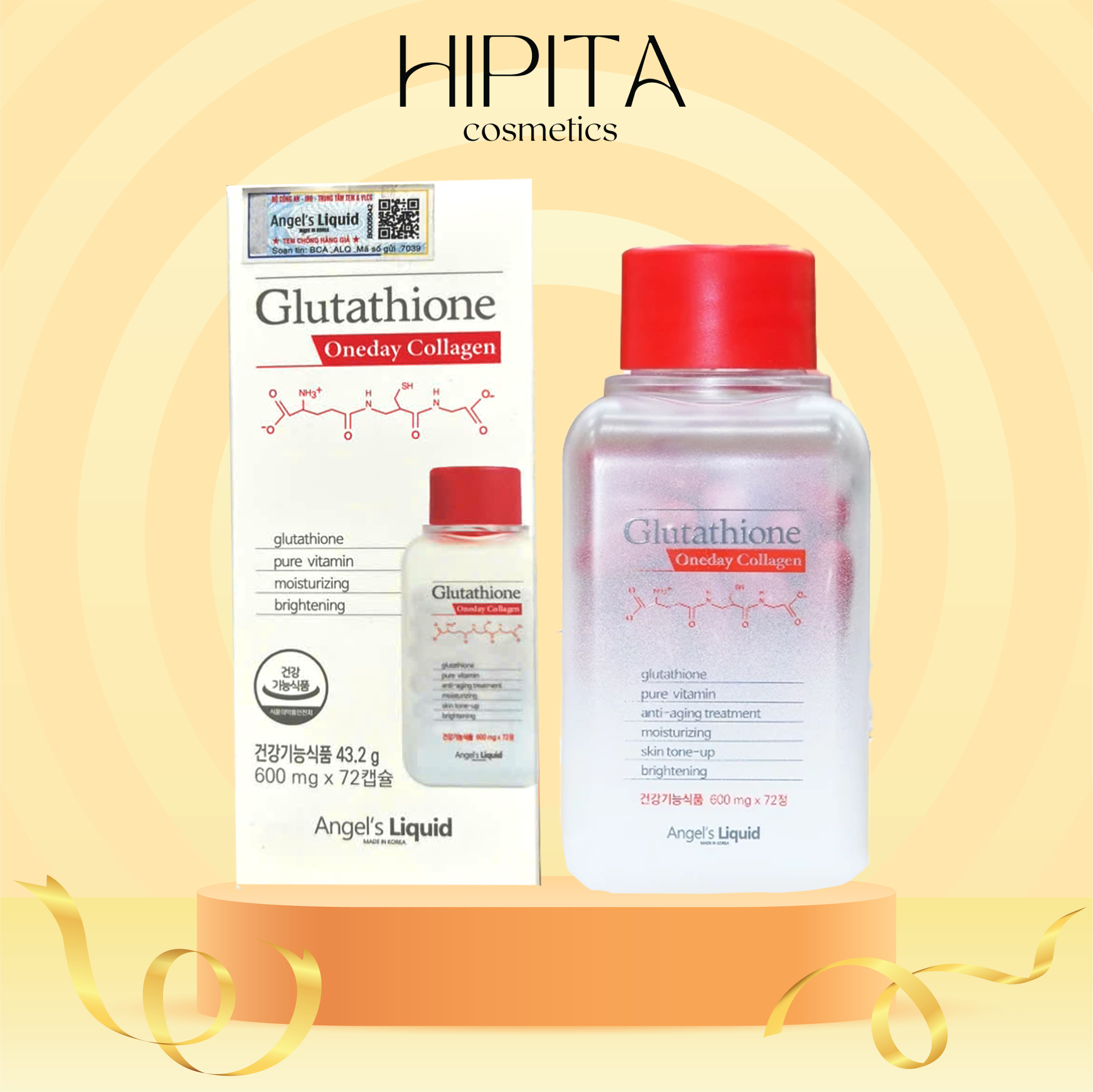 Viên uống trắng da Angel Liquid Glutathione (72 viên) | Shopee Việt Nam