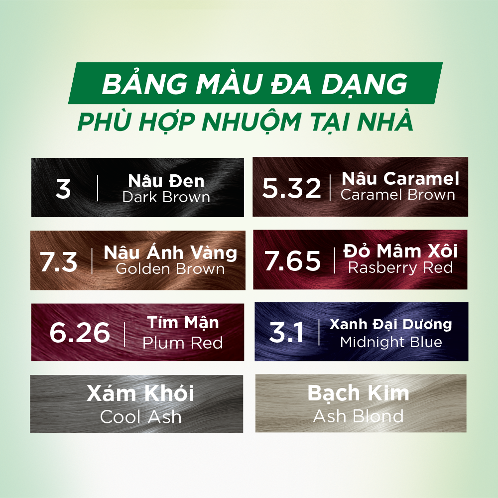 Kem Nhuộm Tóc Tại Nhà Màu Thời Trang - Garnier Color Naturals Ultra ...