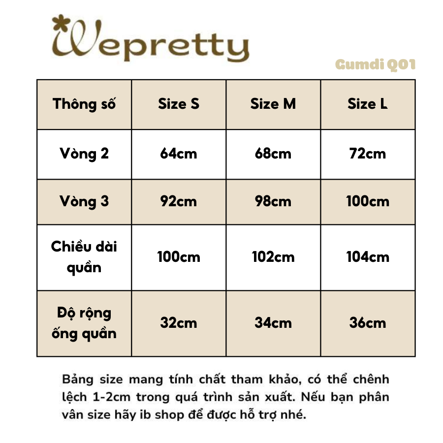 [MỞ BÁN] Quần Dài Đũi Cotton Gumdi Wepretty Ống Rộng Form Suông Thanh ...