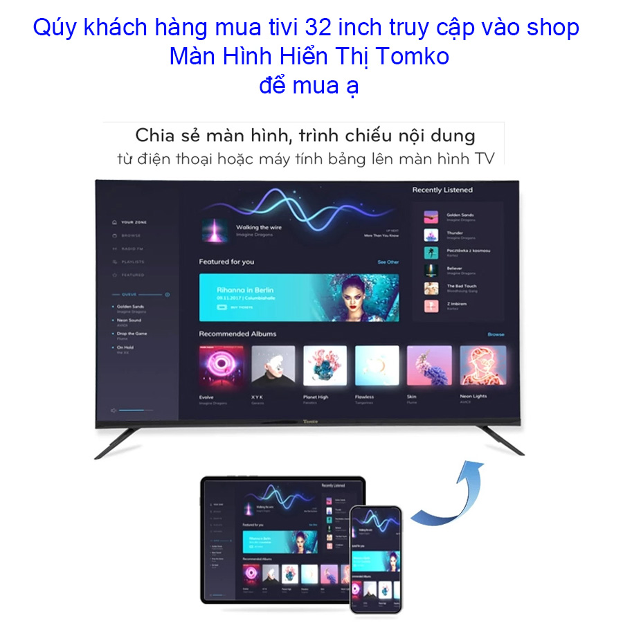 Smart HD Tivi TOMKO 32 inch wifi, chính hãng TOMKO,Tivi giá rẻ - Tivi ...