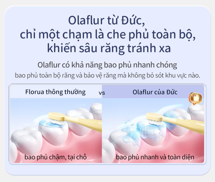 Kem đánh răng cho bé tootoo Babies Kids Olaflur ngừa sâu răng cho trẻ ...
