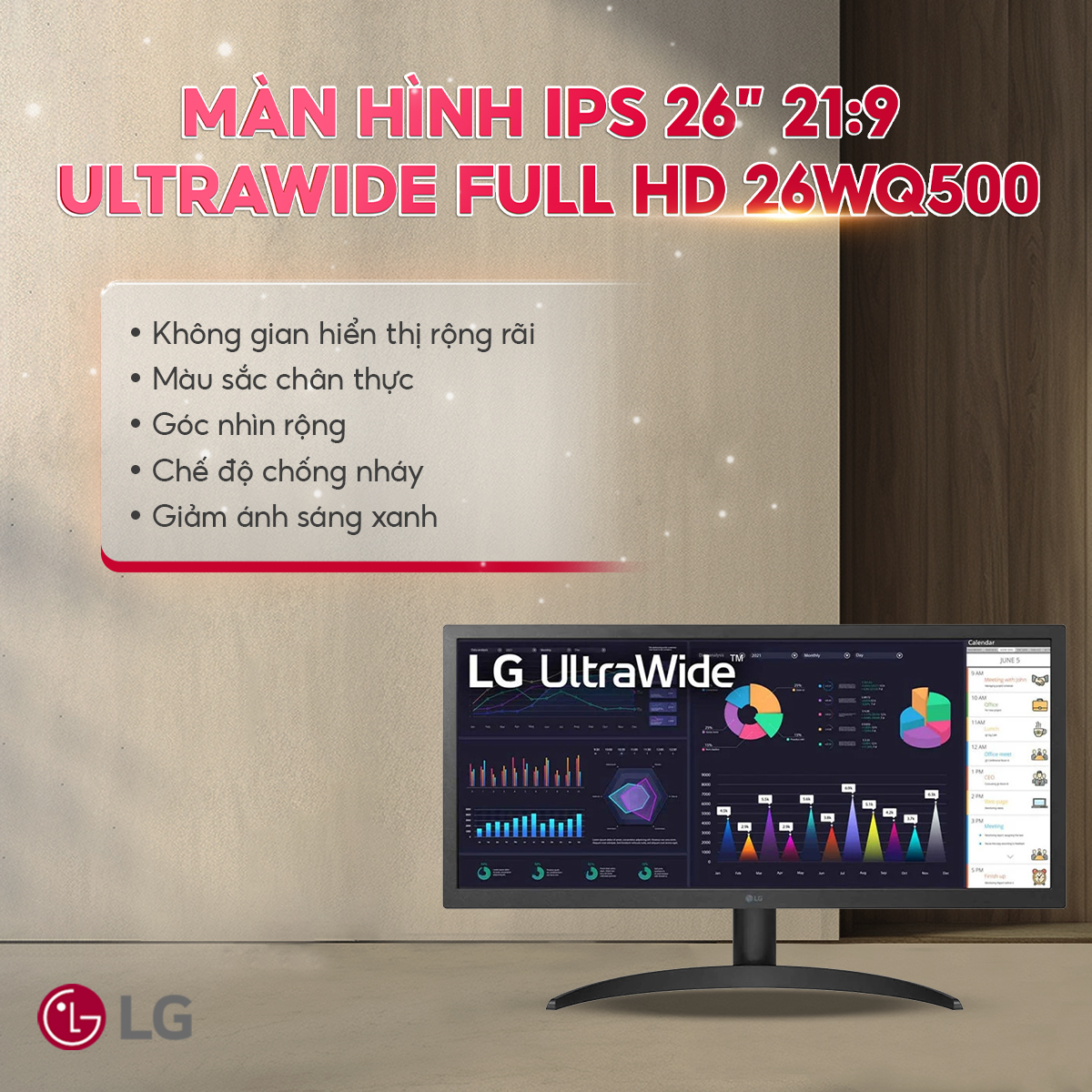 Màn hình máy tính LG UltraWide 29WQ500-B.ATV 29 inch | Shopee Việt Nam