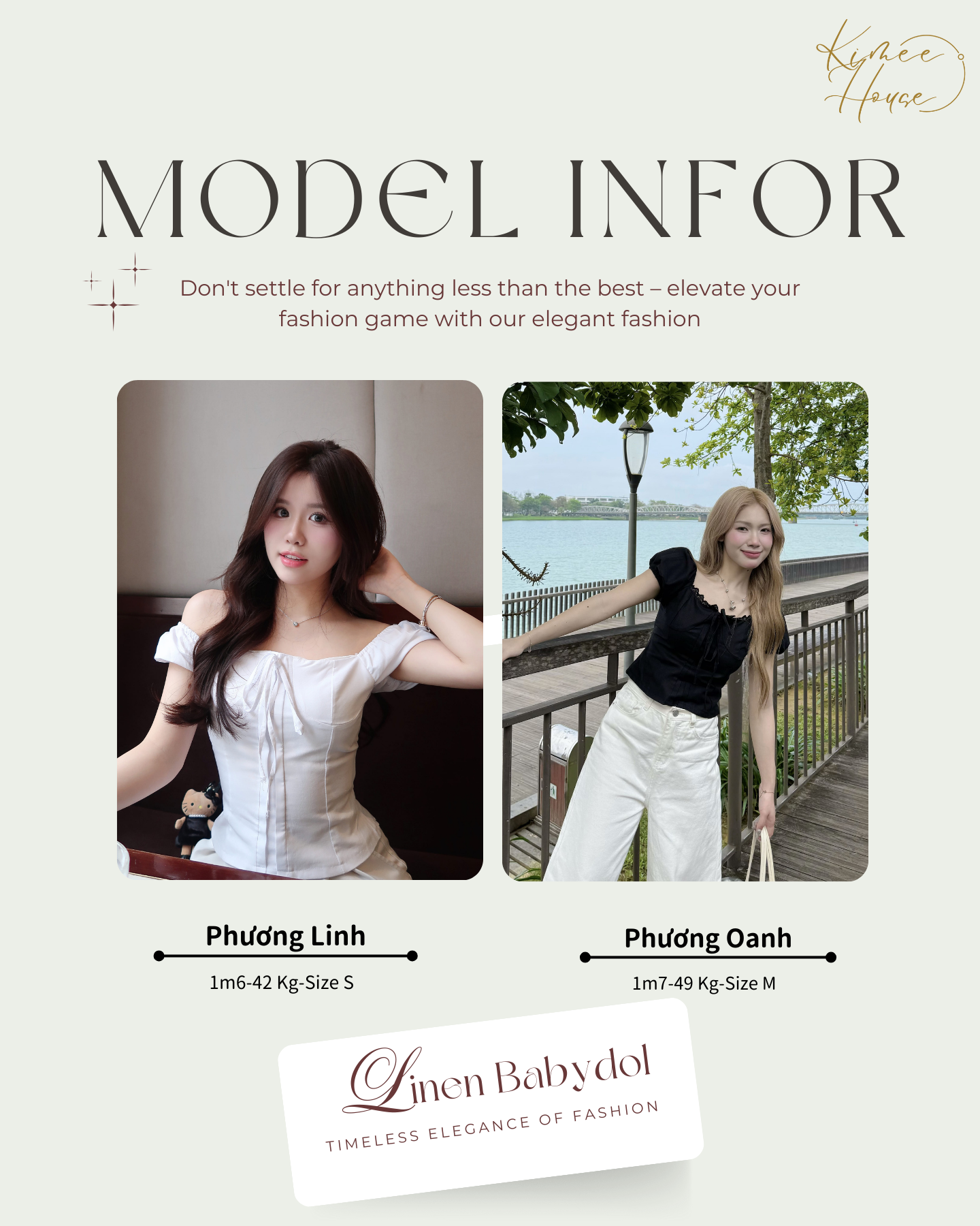 Áo babydoll nữ kiểu Linen tay phồng nơ ngực công chúa phong cách Kimee ...