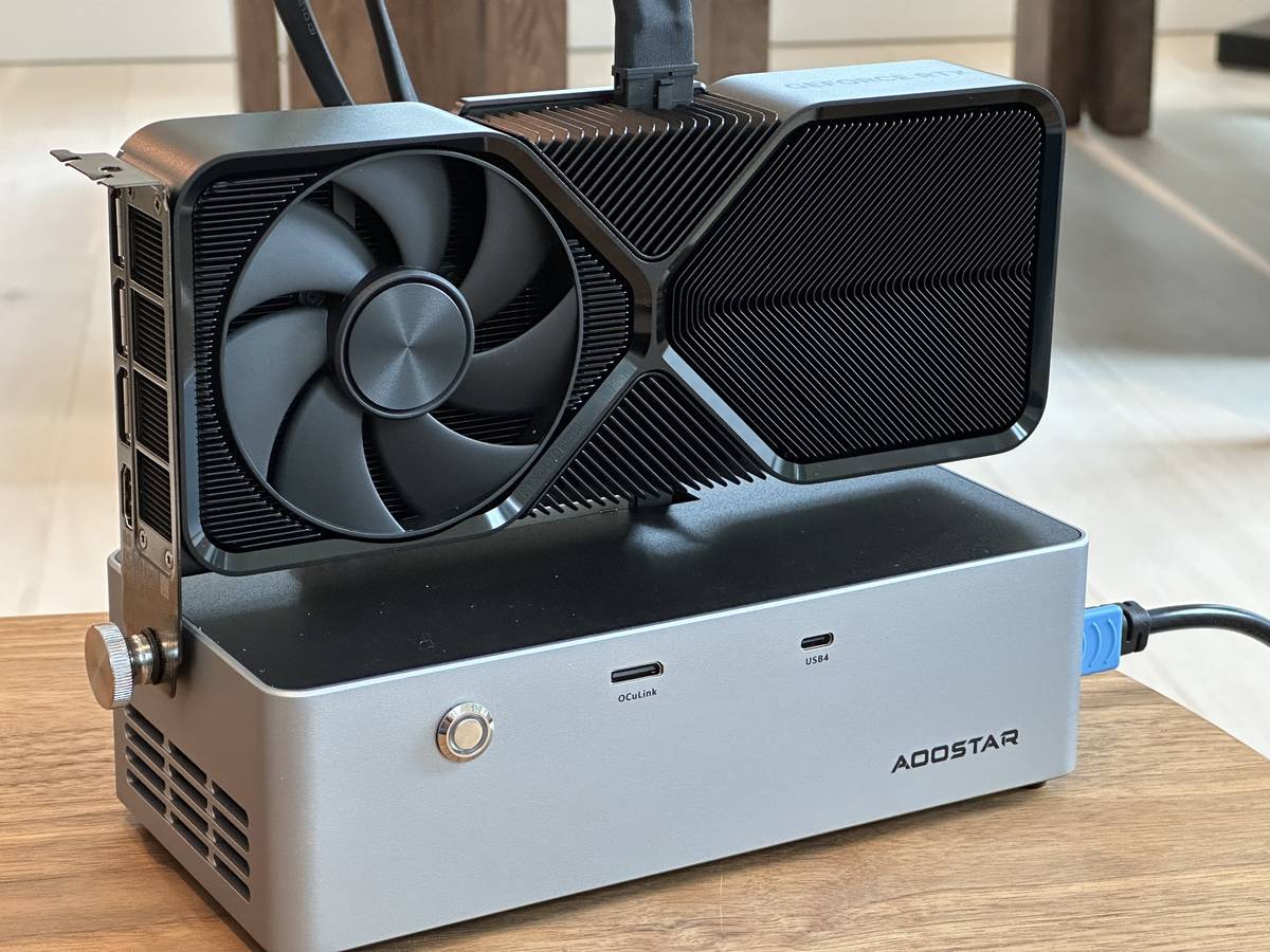 eGPU AooStar AG01/AG02 v2 Platinum 800W 80Plus Thunderbolt3/4 USB4 ...