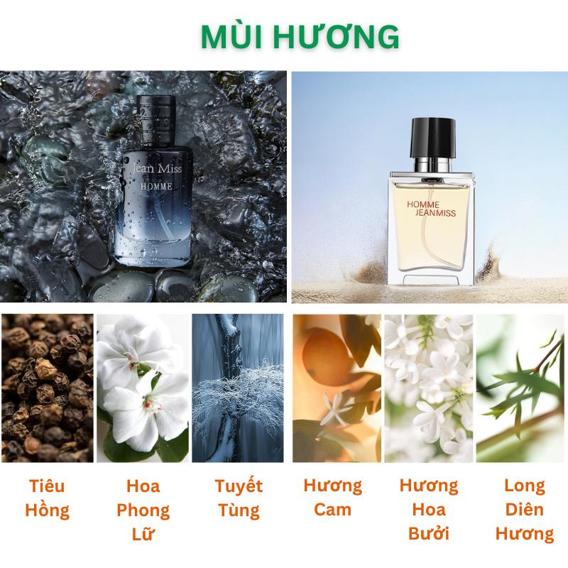 Set 3 Chai Nước Hoa Nam JEAN MISS 30mlx3 Mùi Hương Mạnh Mẽ, Sang Trọng, Thơm Lâu SET3-JEAN MISS ...