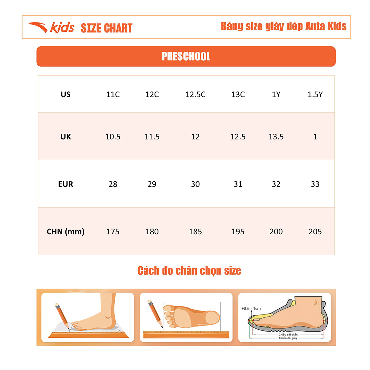 ANTA KIDS Wide Shoes Giày chạy bé trai thể thao size 28-32 3125B9906 ...