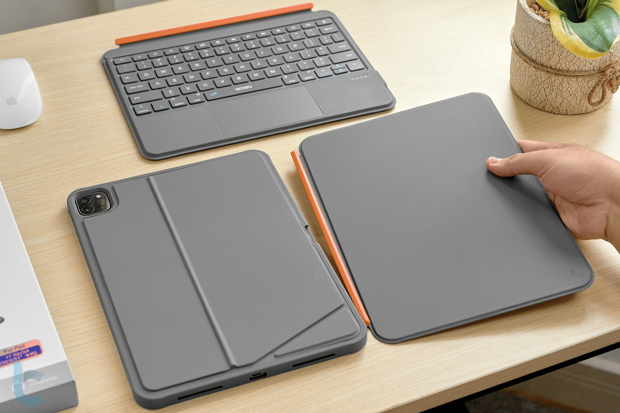 Case/ Bao Da Bàn Phím Trackpad Bluetooth Cho ipad WIWU 3in1 Magnetic Keyboard, Bluetooth 5.3 MK ...