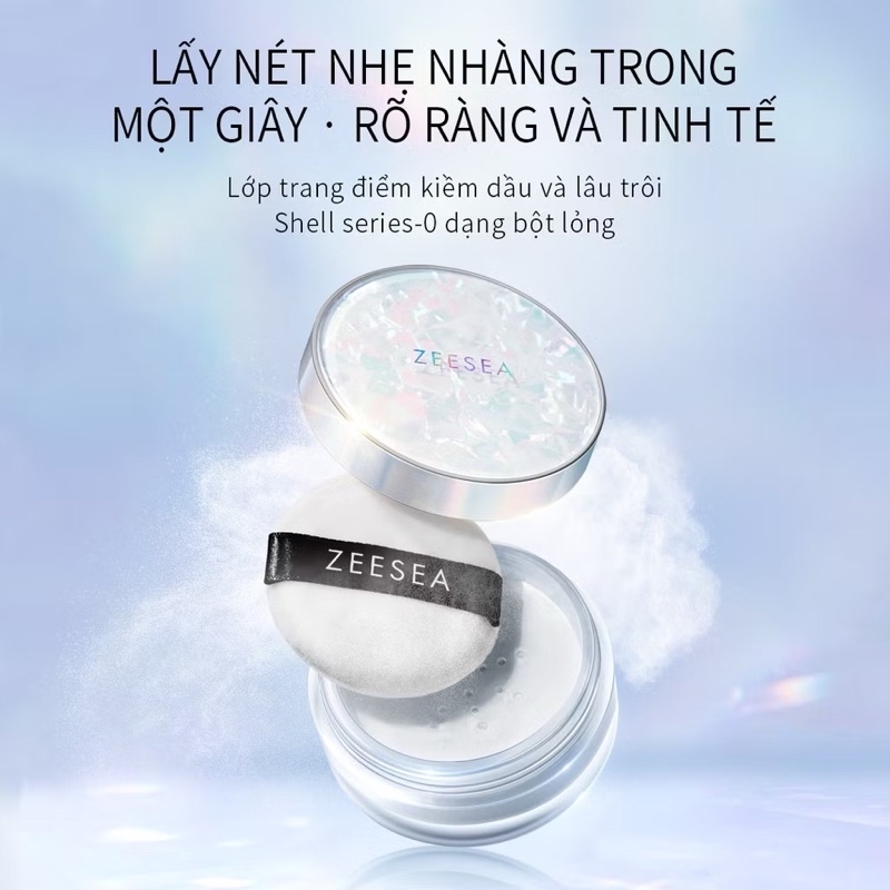 Phấn phủ bột ZEESEA kiềm dầu chống thấm nước lâu trôi mềm mịn nhẹ nhàng 5g | Shopee Việt Nam