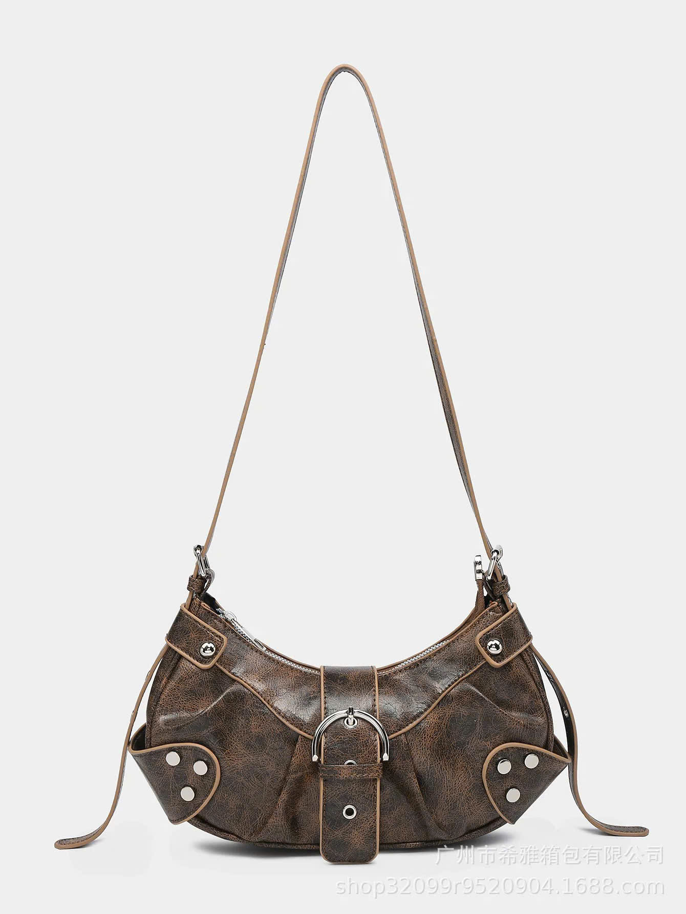 Túi xách màu đỏ cherry/ nâu đen vintage thời trang y2k, phong cách âu ...