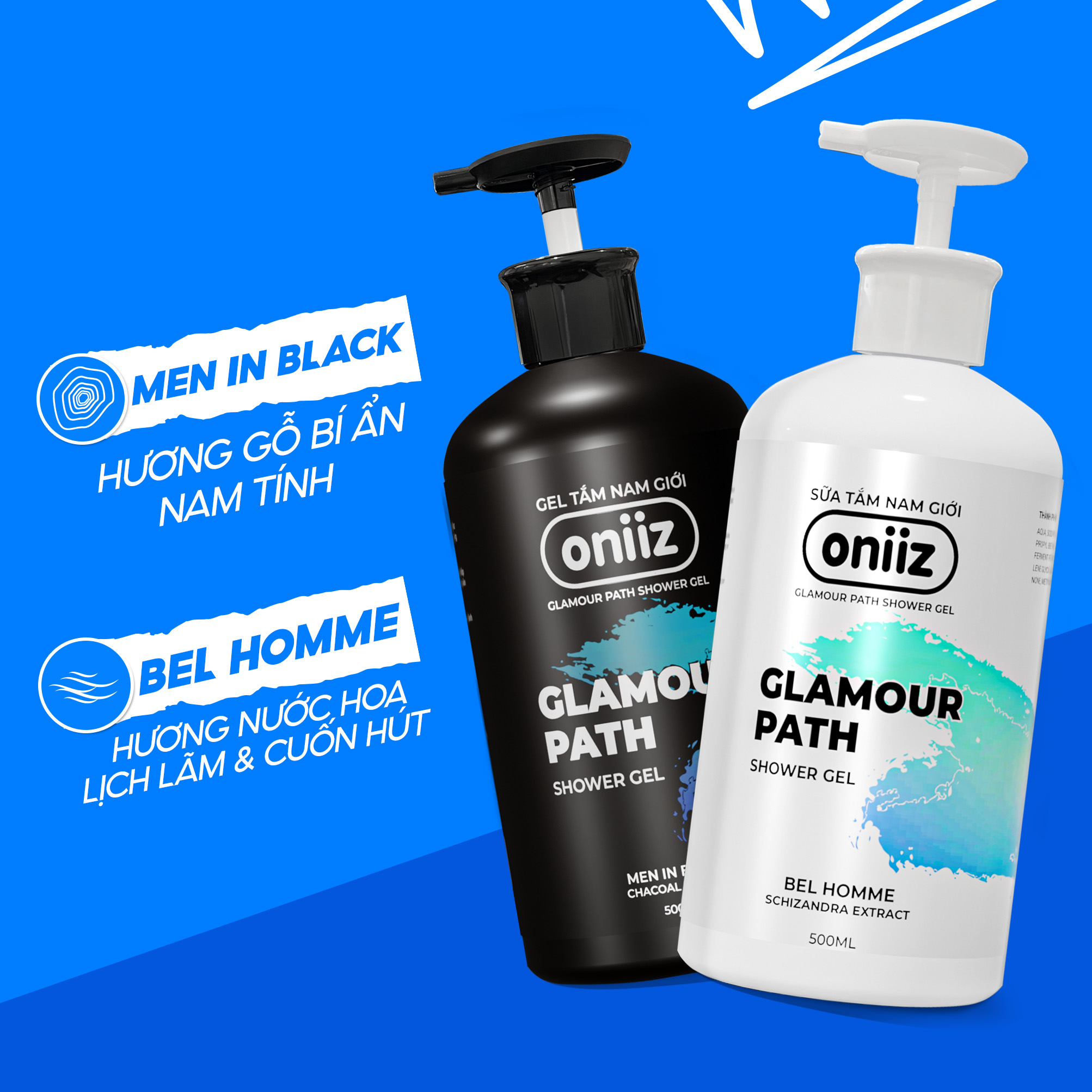 Combo hoàn hảo Bọt vệ sinh nam giới, Sữa tắm hương nước hoa Oniiz - Quà ...