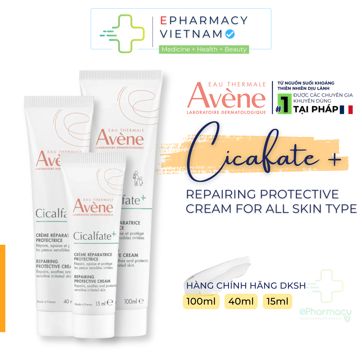Kem Dưỡng AVENE CICALFATE+ Repairing Protective Cream Giúp Làm Lành ...