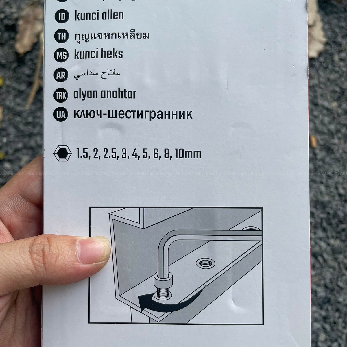 Bộ lục giác đầu bi kiểu L Workpro - WP222011, 9 cái hệ mét (1.5,2,2.5,3,4,5,6,8,10mm) thép CR-V ...