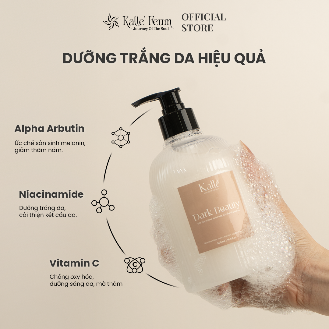 Sữa Tắm Hương Nước Hoa Kalle' Feum Thơm Lâu, Trắng Da, Dưỡng Ẩm Dung ...