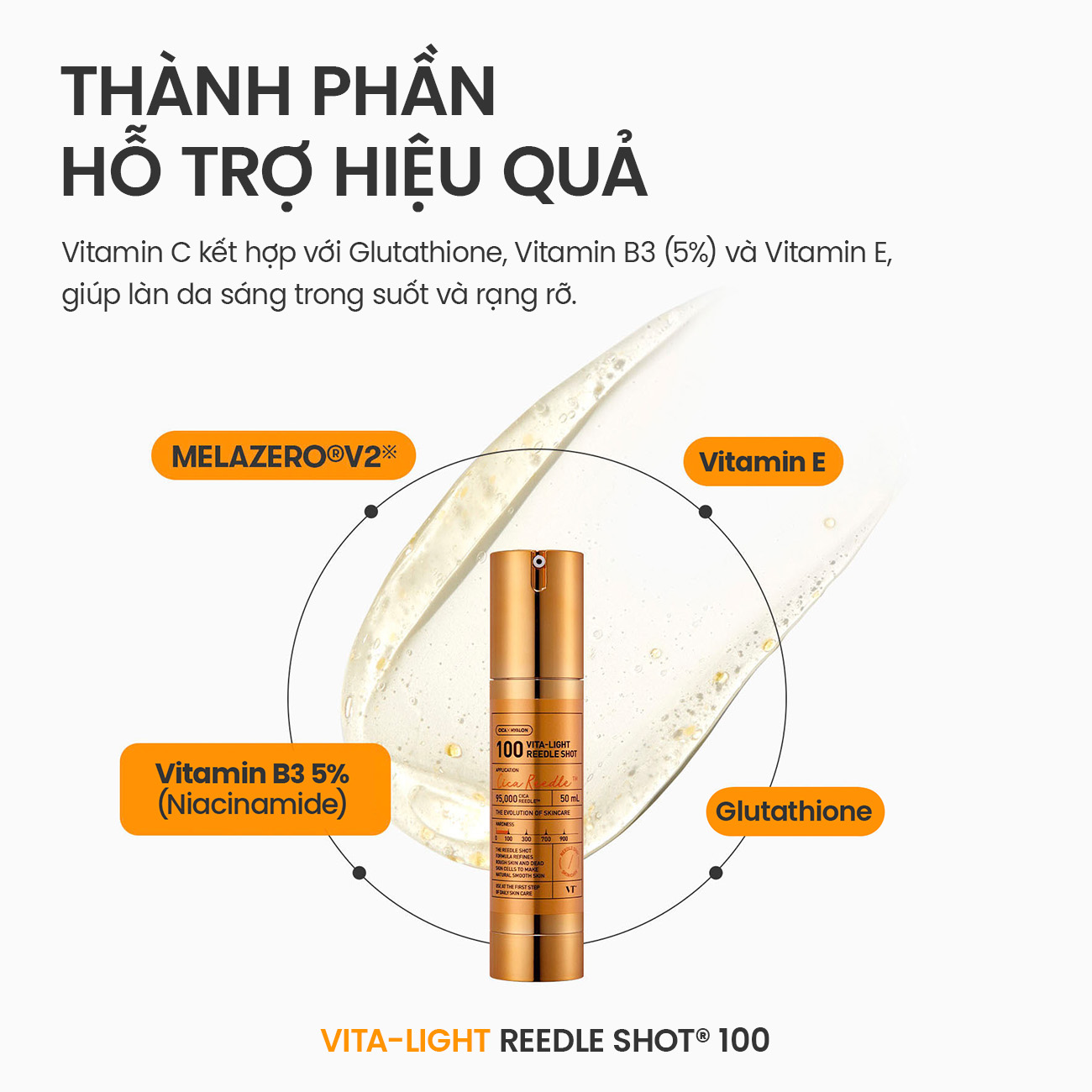 [VT Cosmetics] Tinh chất vi kim VT VITA-LIGHT REEDLE SHOT 100 - giúp ...