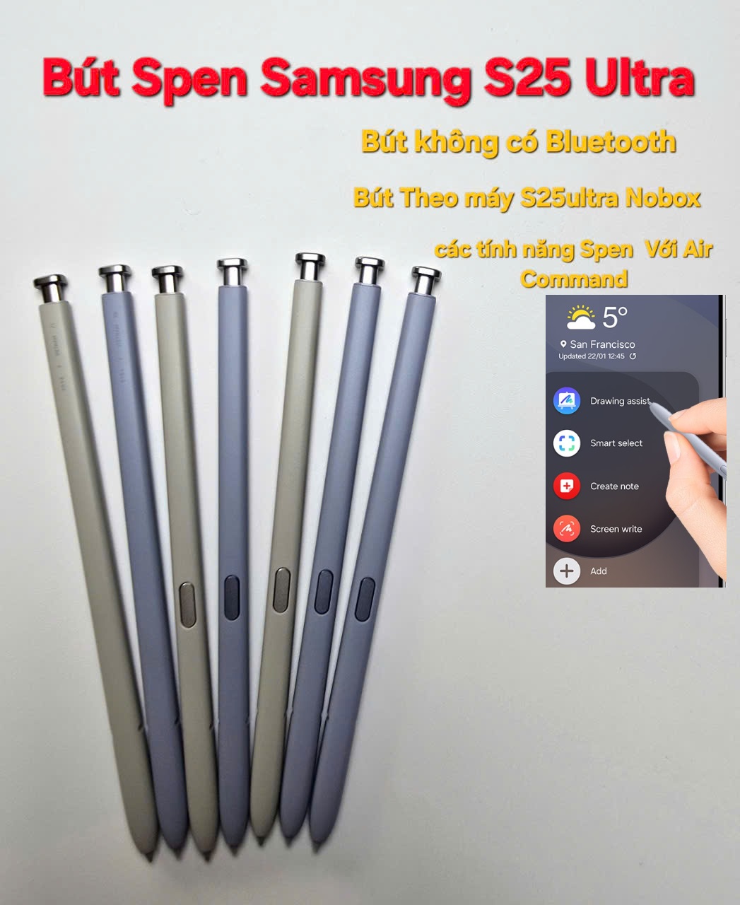 Bút Spen Samsung S25 Ultra Chính Hãng, Hàng theo máy, [Bảo hành 6 tháng ...