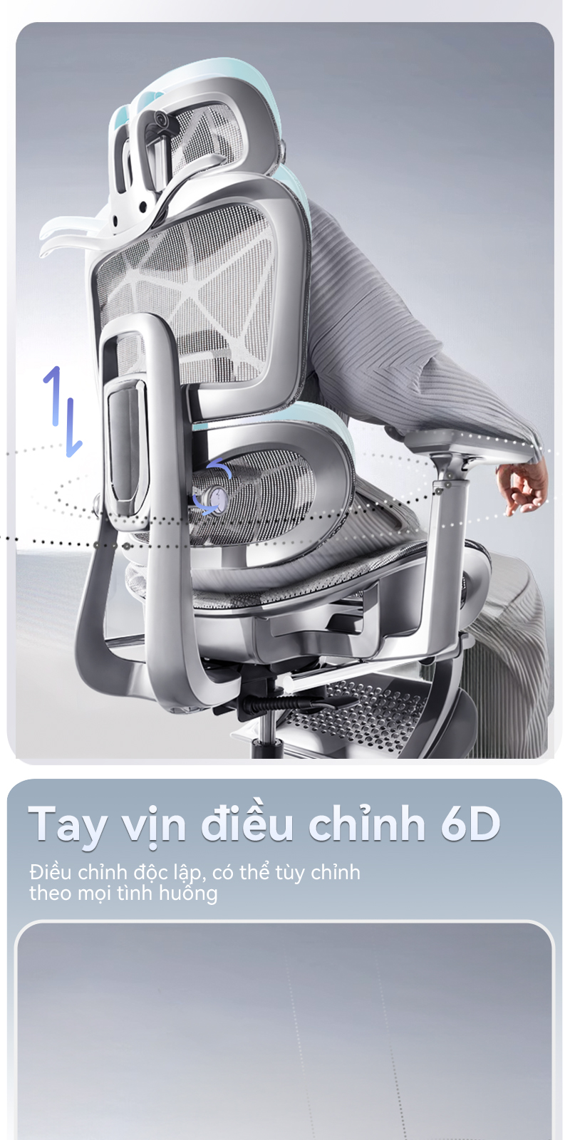 Xpanse LS900 ghế công thái học Nâng cấp chân thép, chịu tải 280KG, đệm ...