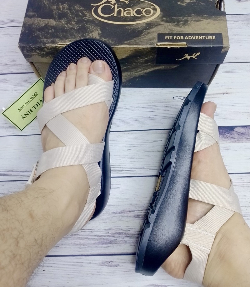 Dép Xăng Đan Xỏ Ngón Nam Nữ Chaco Quai Dù Mã D65 | Shopee Việt Nam
