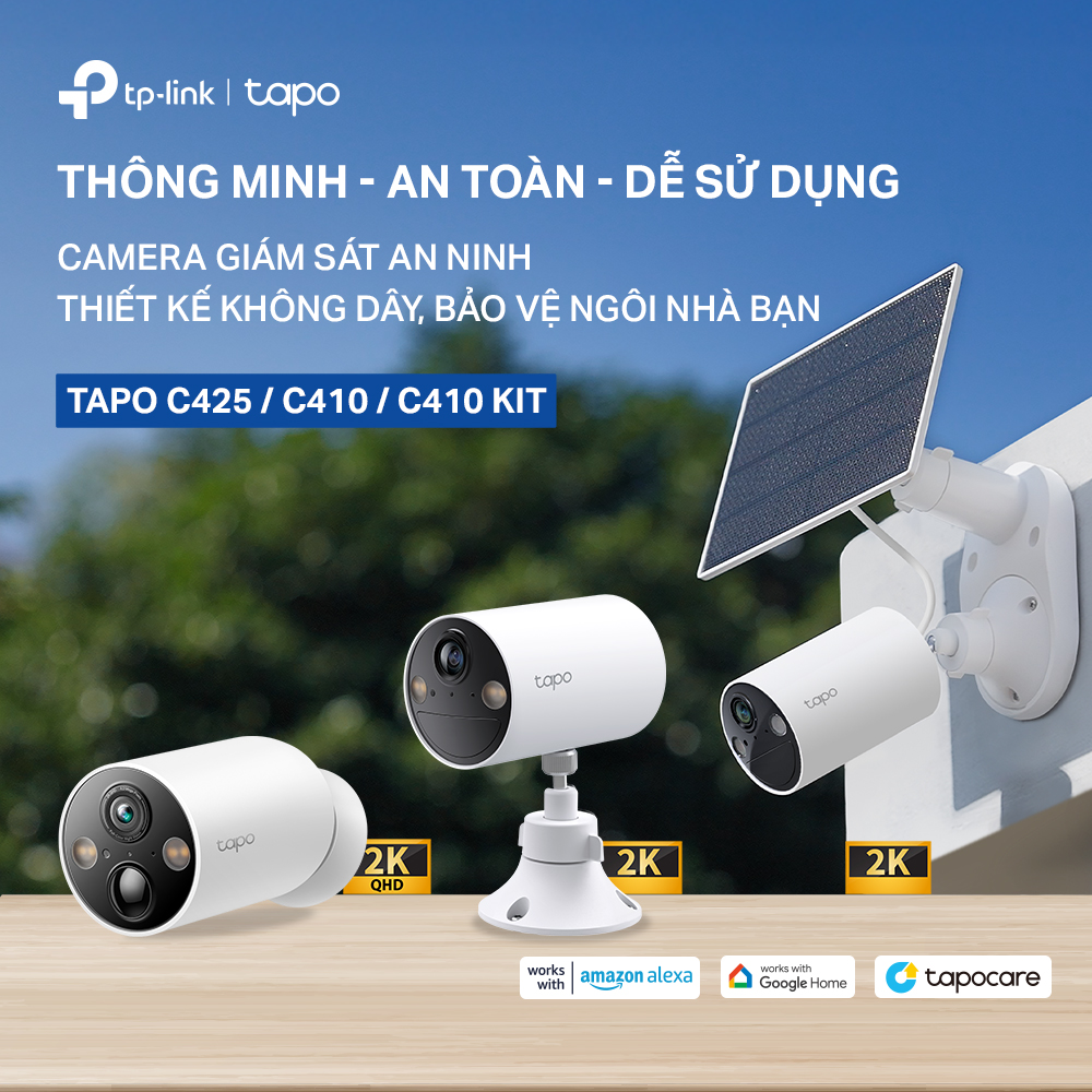 Camera WiFi Ngoài Trời TP-Link Tapo C410 / C410 KIT / C425 / Tapo C425 ...