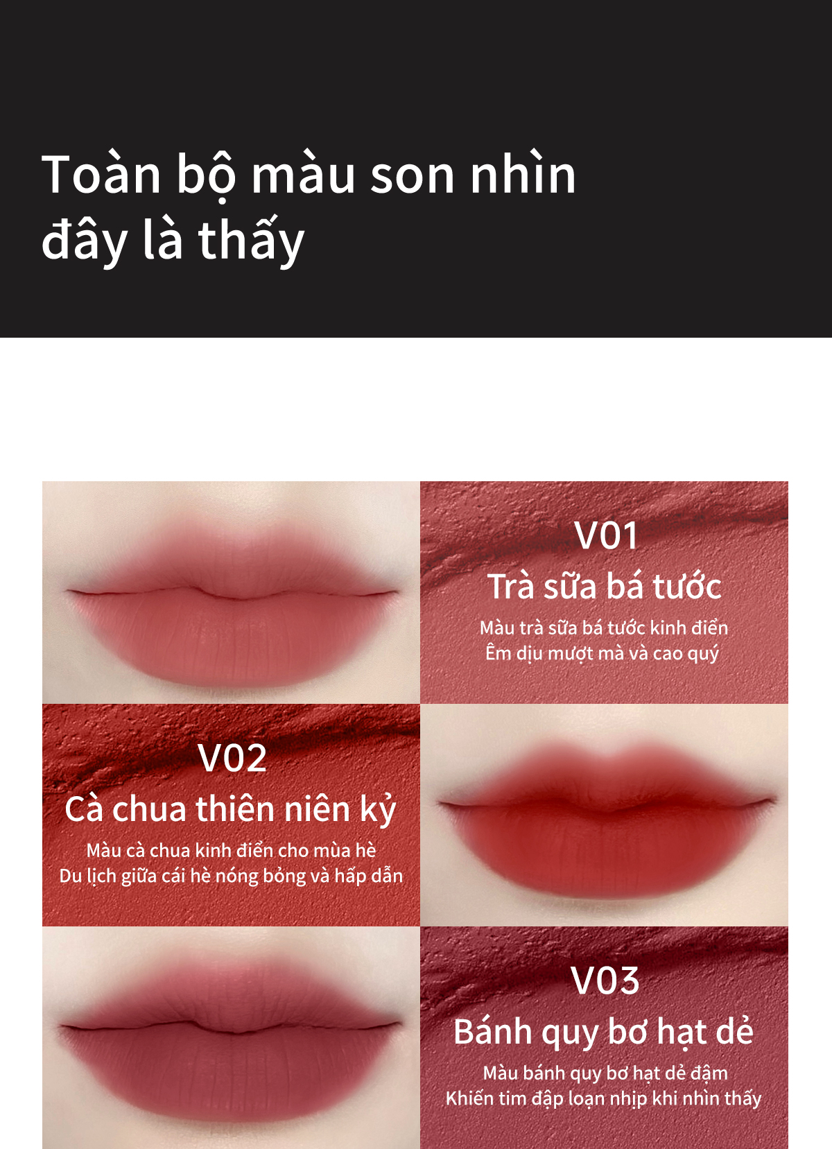 Son Kem Bùn Mooekiss ( Nắp đen/ Đỏ/ 2 đầu) Velvet Lip Mud Mịn Môi 3g ...