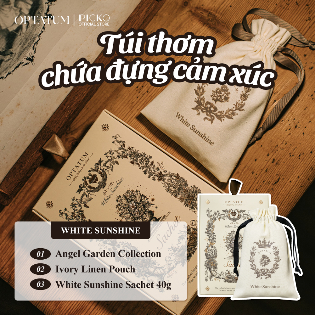 Túi thơm Không Gian Sống Optatum White Sunshine Sachet 40g | Shopee Việt Nam