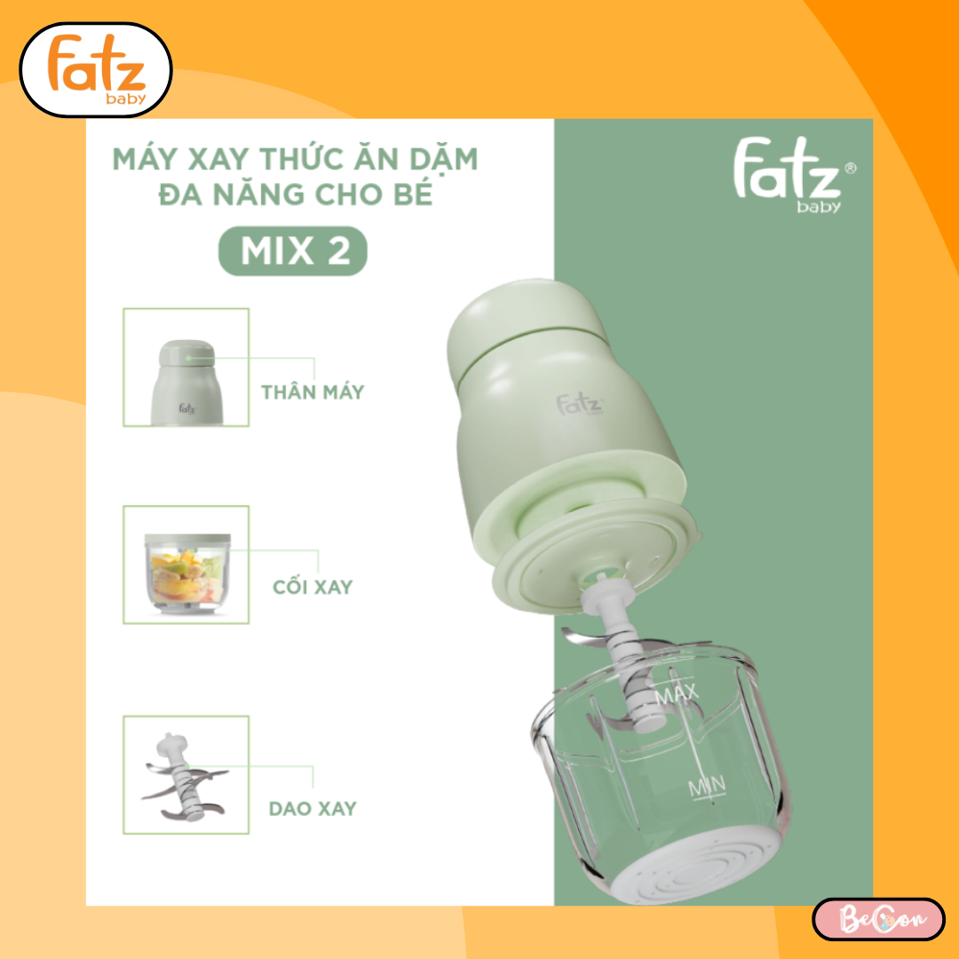 Máy xay thức ăn dặm đa năng FATZ BABY Mix 2 FB5001MB, công suất 200W ...