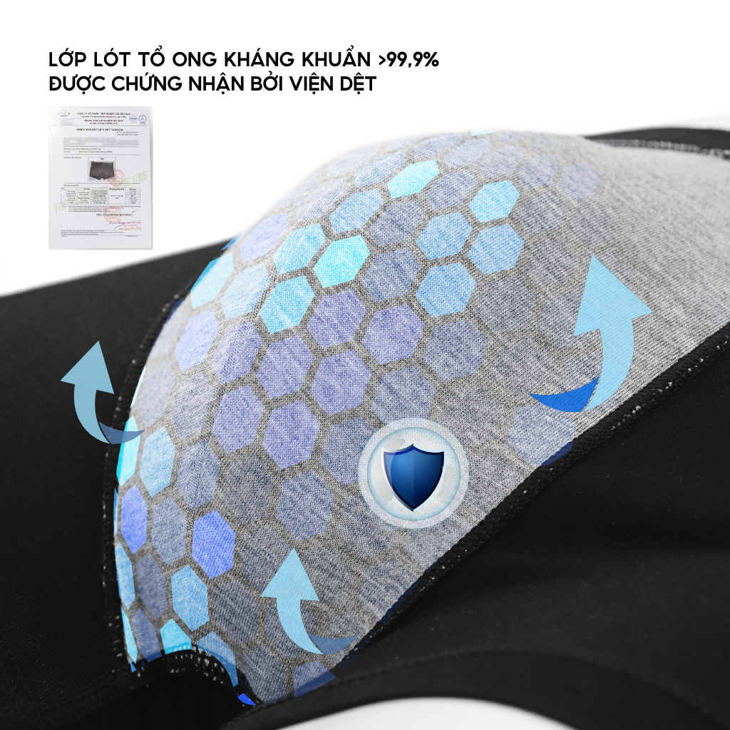 Combo 3 quần lót nam boxer PAZZINI cotton kháng khuẩn cao cấp, quần sịp ...