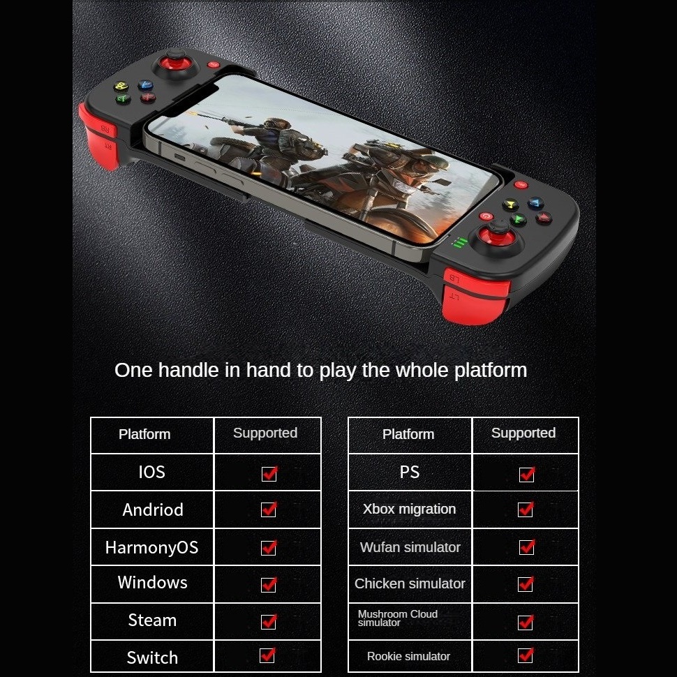 Gamepad Tay Game Không dây Bluetooth D3 đa nền tảng cho máy tính - điện ...
