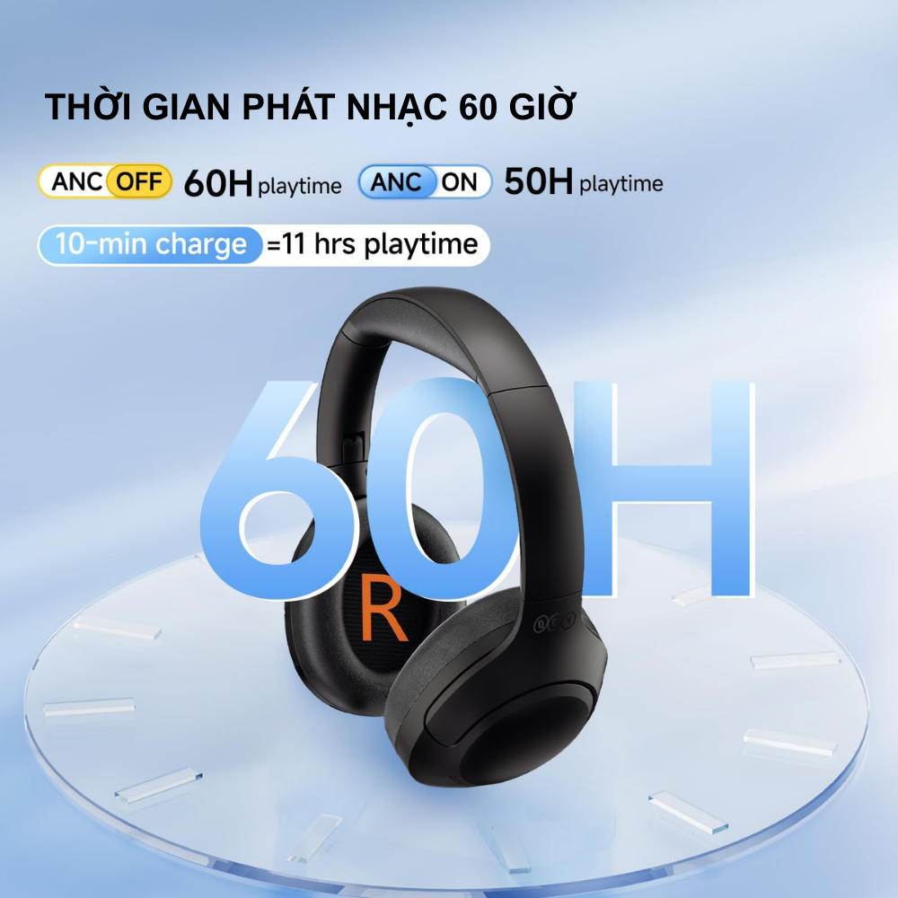 Tai nghe QCY H3 LITE, driver động 40mm, Hi-Res Audio, Pin 400mAh, công nghệ ENC - chính hãng ...