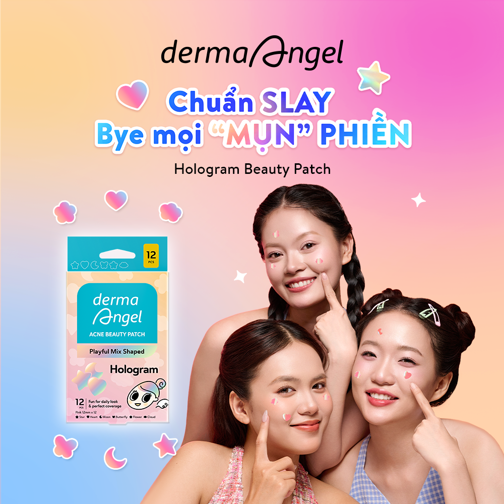 Miếng Dán Mụn Hologram Dễ Thương Derma Angel Acne Beauty Patch ...