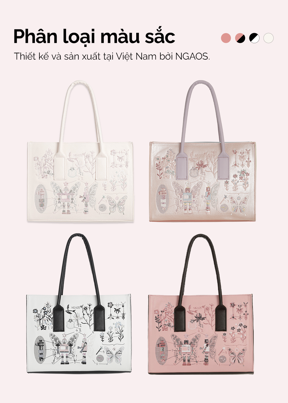 Artbook Bag - Jimmi's Secret - NGAOS - Vegan Leather | Shopee Việt Nam