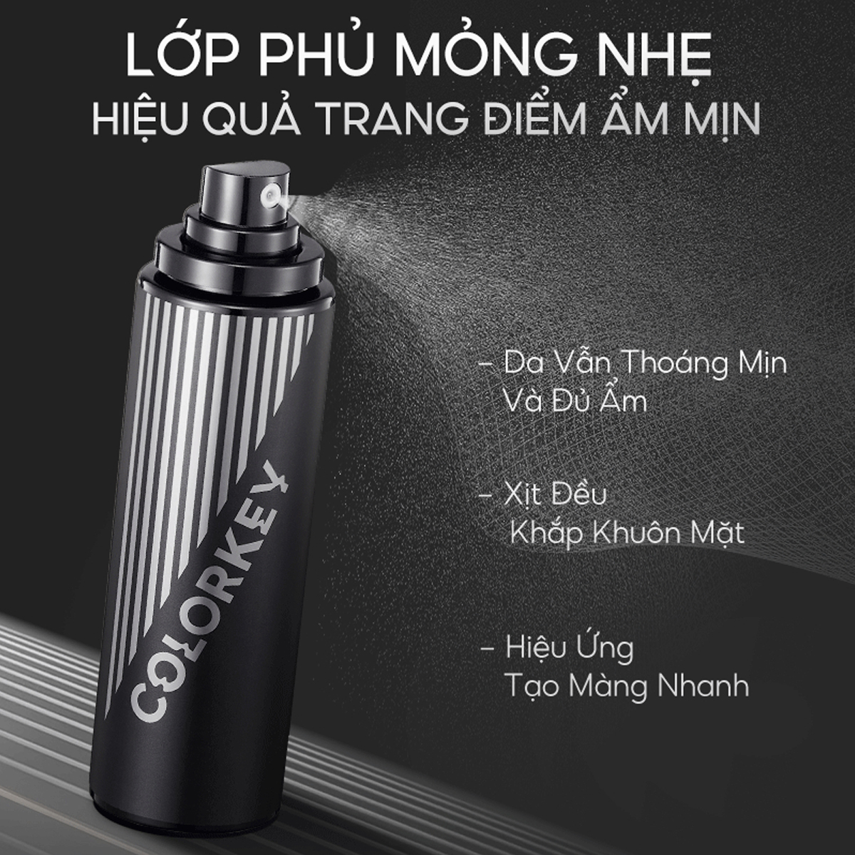 Xịt Khóa Make Up Colorkey Dưỡng Ẩm, Thoáng Da, Giữ Lớp Make Up Lâu Trôi ...