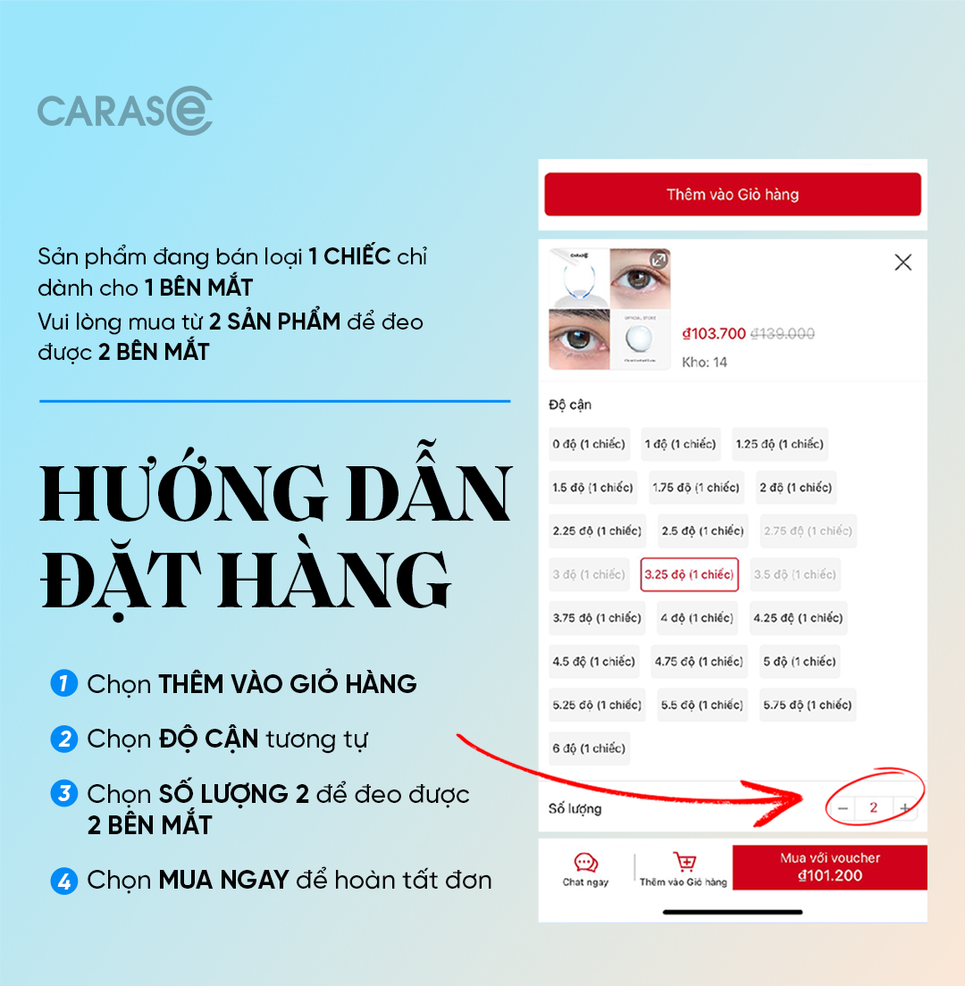 Kính áp tròng khoá ẩm 24H 1 Tháng Màu Trong Suốt CARASE, Lens cận Clear (1 bên mắt) | Shopee ...