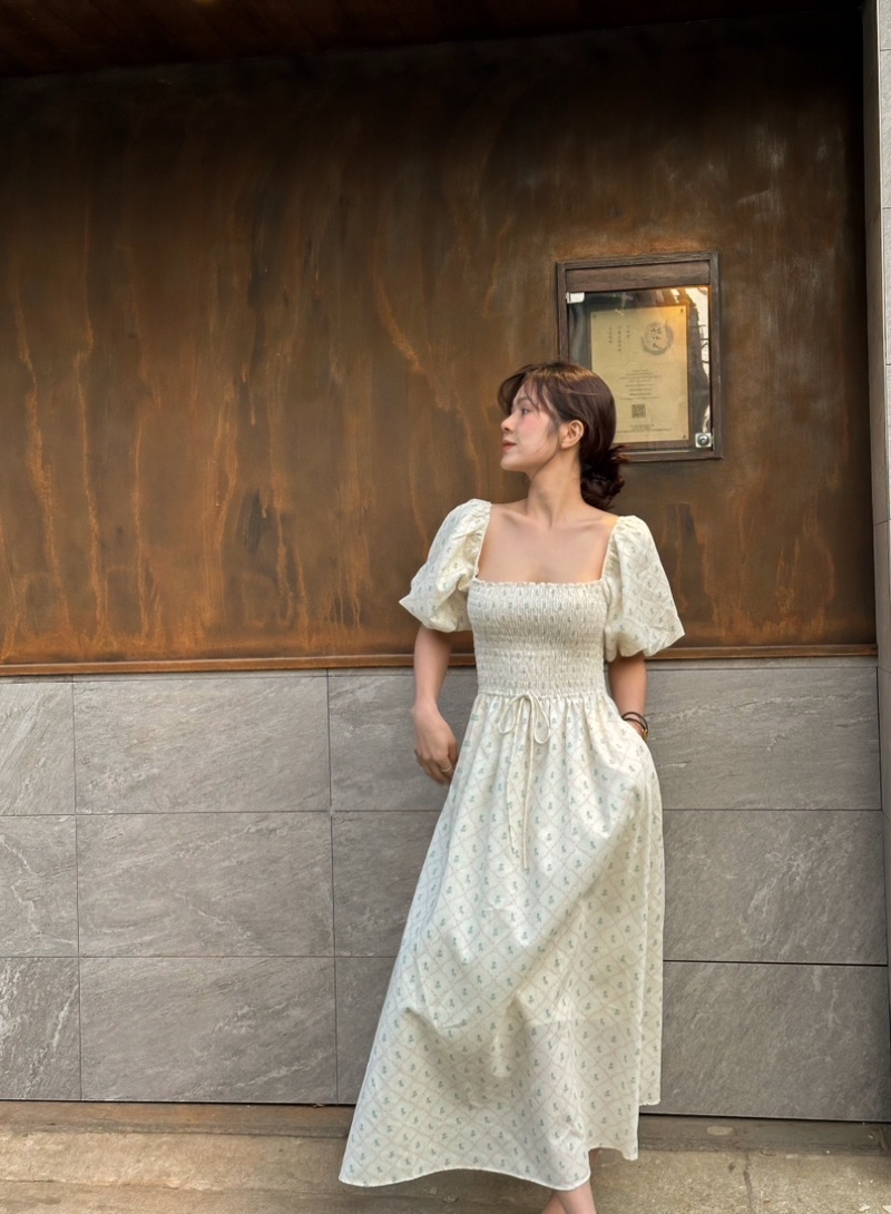 𝐌𝐚𝐛𝐞𝐥 𝐃𝐫𝐞𝐬𝐬 | Đầm Smoking Tay Chuông Hoa Nữ Tính ( ảnh chính chủ ...